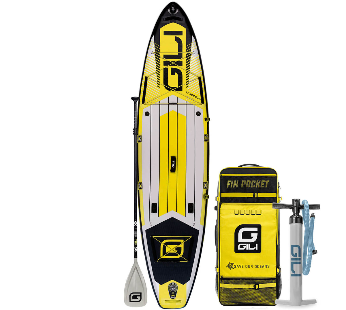 11' / 12' Adventure Inflatable Stand Up Paddle Board - GILI Sports