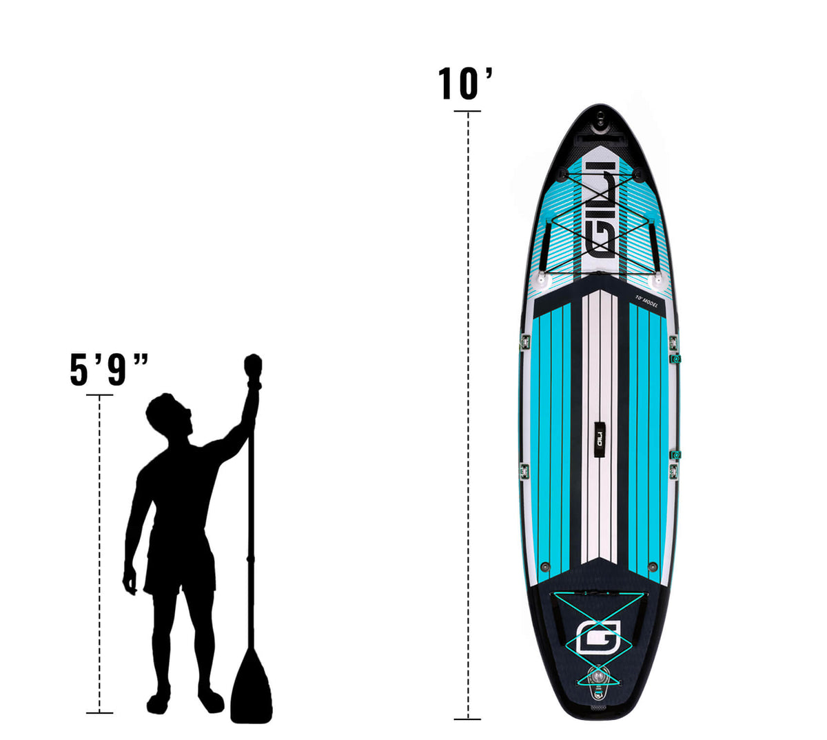 10' Mako Inflatable Stand Up Paddle Board - GILI Sports